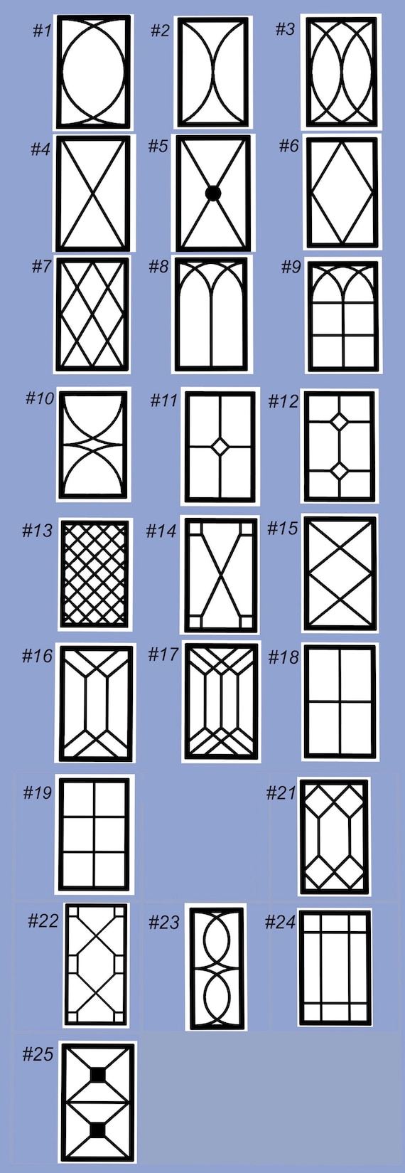 Window Muntin Patterns