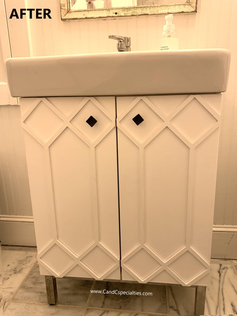 MULLION OVERLAY INSERTS - Furniture, Wall, Mirror Decor - Custom Sizing ...