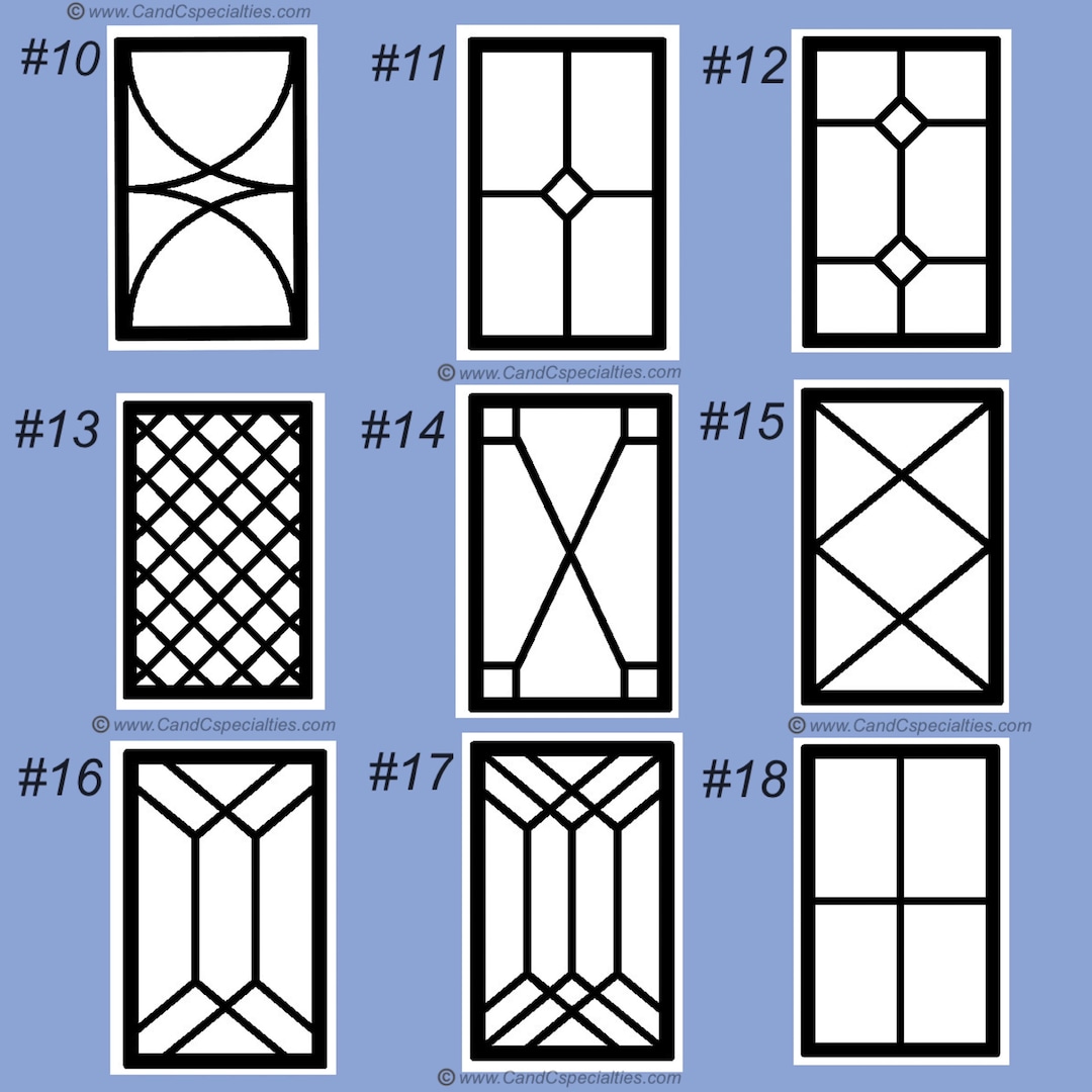 KITCHEN GRID INSERTS - Drop in Cabinet Doors - up to 16"w X 32"h ...