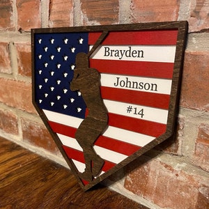Baseball Sign Personalized Name Baseball Plate Baseball Plate Name ...