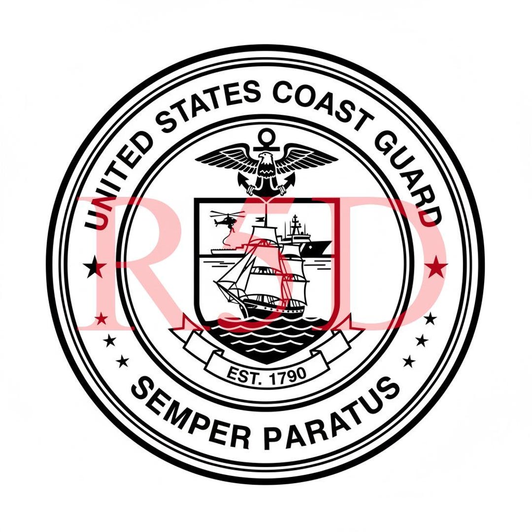Coast Guard SVG, PNG, Pdf, Jpg, USCG Logo Digital File, Semper Paratus ...