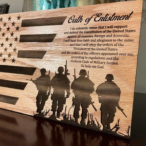 Military Oath of Enlistment Flag Digital File, SVG, JPG, PNG, Pdf, for ...