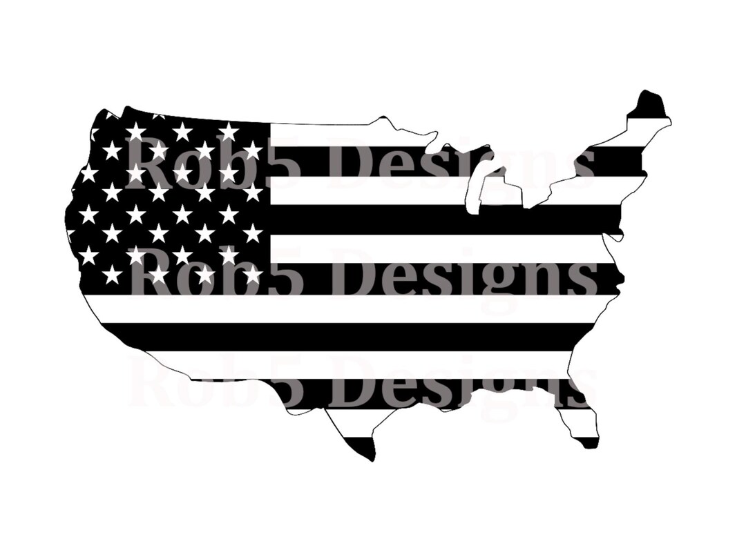 USA Shaped Flag Digital File, SVG, Jpg, Png, Pdf, for Laser Cutters ...