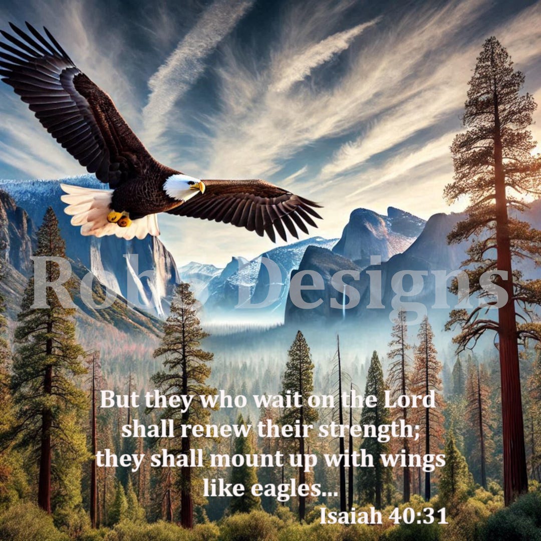 Isaiah 40:31 Eagle Wings Scripture Art (digital Download) - Etsy