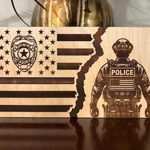 Police Officer Tattered Flag Digital File - SVG - JPG - PNG - Pdf ...