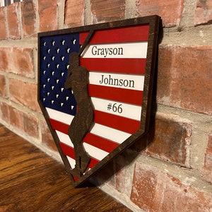 Baseball Sign Personalized Name Baseball Plate Baseball Plate Name ...