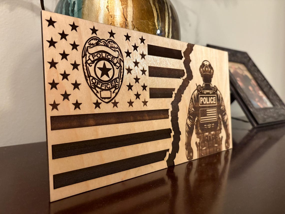 Police Officer Tattered Flag Digital File - SVG - JPG - PNG - Pdf ...