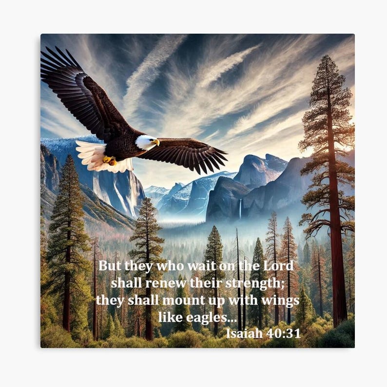 Isaiah 40:31 Eagle Wings Scripture Art (digital Download) - Etsy