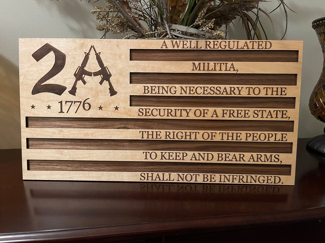 Wooden Flag Second Amendment Flag Desktop Flag Wall - Etsy