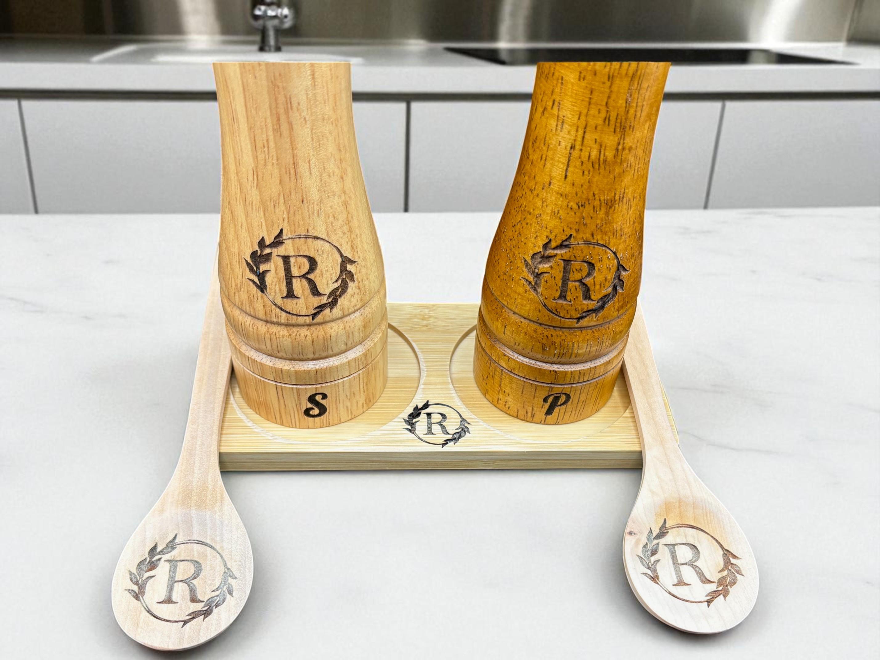 Personalized SALT & PEPPER Mill Grinder, Home, Kitchen, Housewarming ...