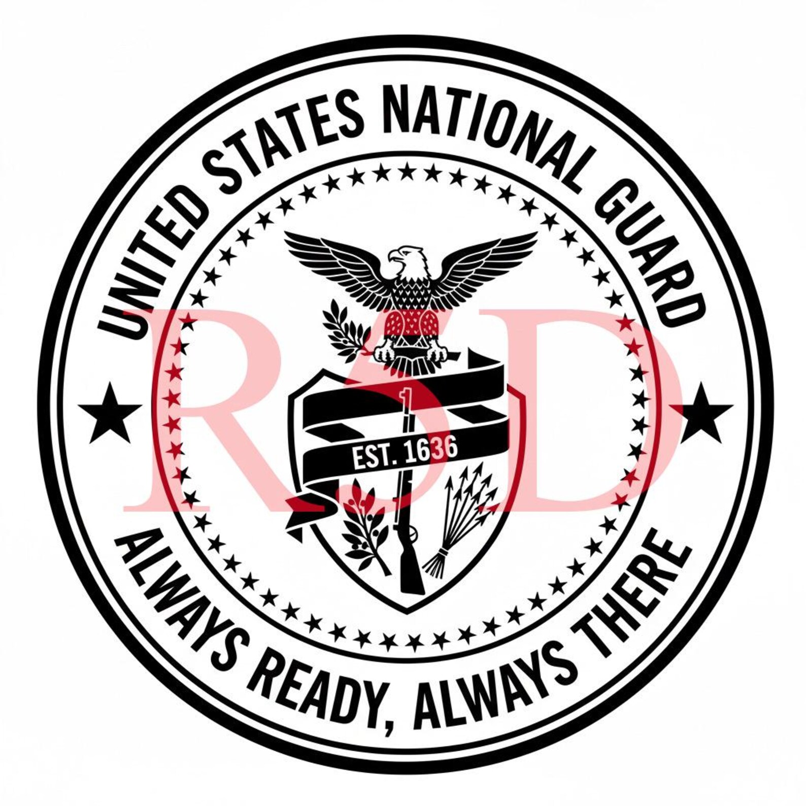 National Guard Bundle 4 Pack SVG, PNG, Pdf, Jpg, Always Ready Always ...