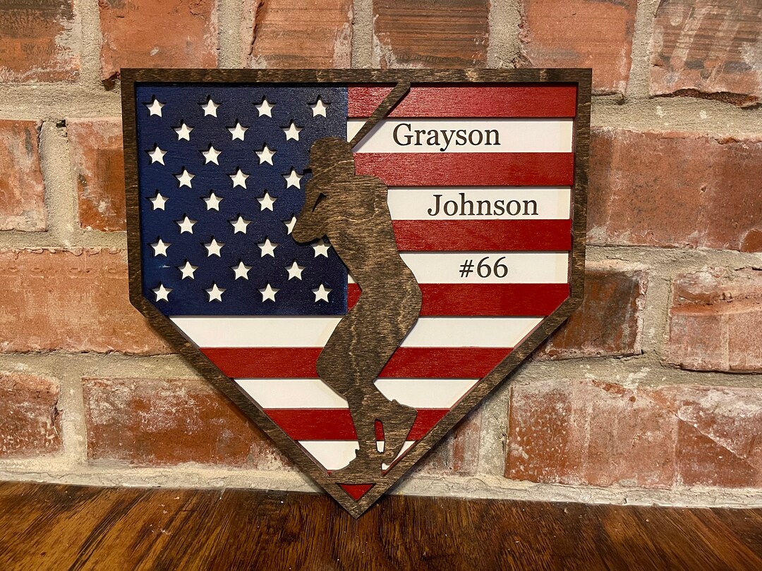 Baseball Sign Personalized Name Baseball Plate Baseball Plate Name ...