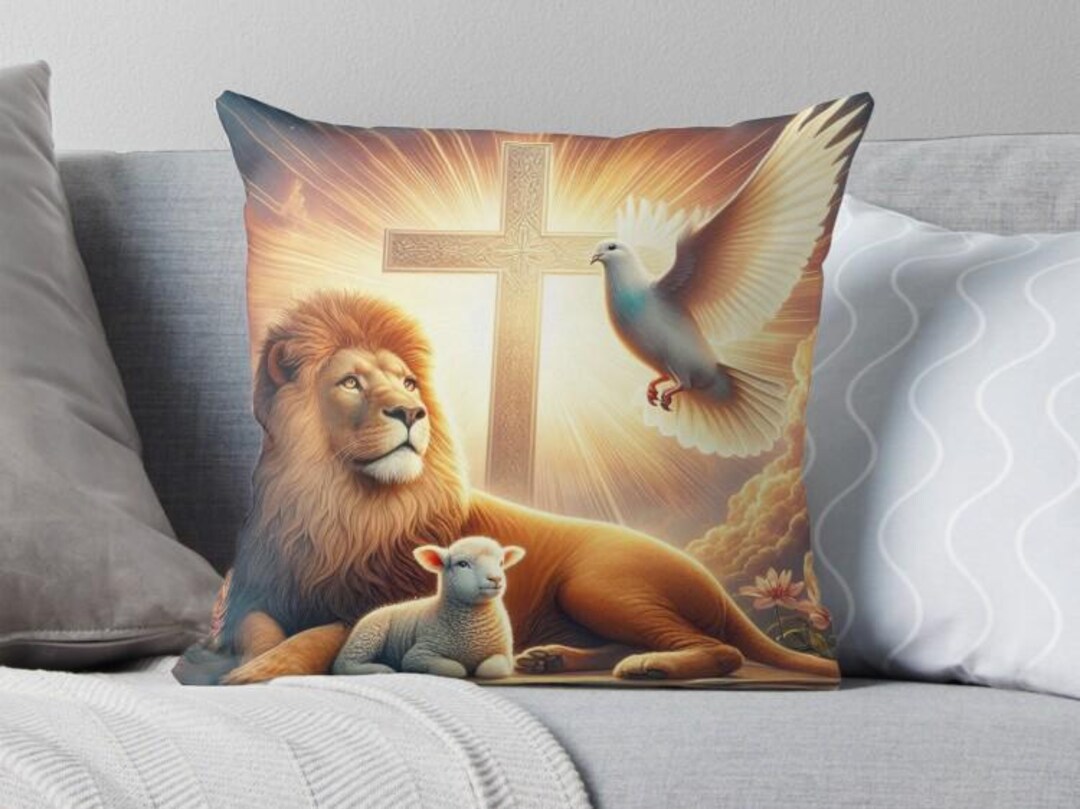 Lion, Lamb, Dove Digital File - PDF -JPG - PNG - Canvas Prints - Coffee ...
