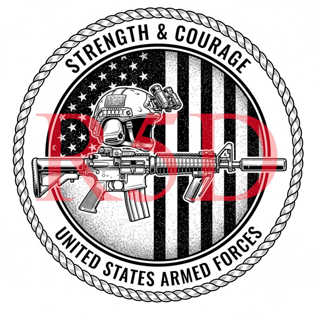 Armed Forces Emblem, Tactical Rifle, Flag, Svg, PNG, JPG, PDF (digital ...