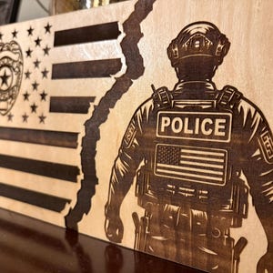 Police Officer Tattered Flag Digital File - SVG - JPG - PNG - Pdf ...