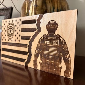 Police Officer Tattered Flag Digital File - SVG - JPG - PNG - Pdf ...
