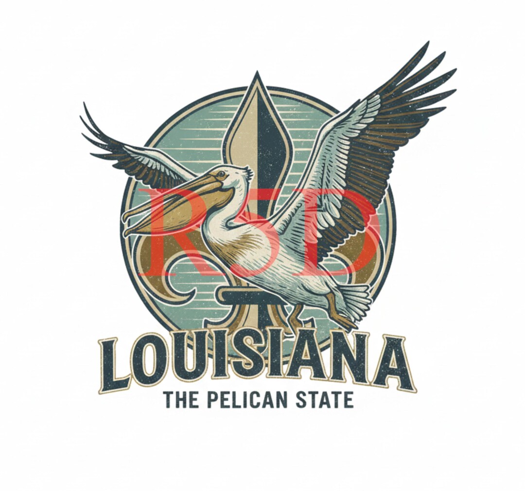 Louisiana Pelican - Fleur De Lis PNG - Digital Download – the Pelican ...