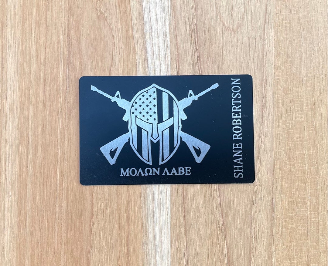 2nd Amendment Card Metal Card Rights Card Business Card Metal Business ...