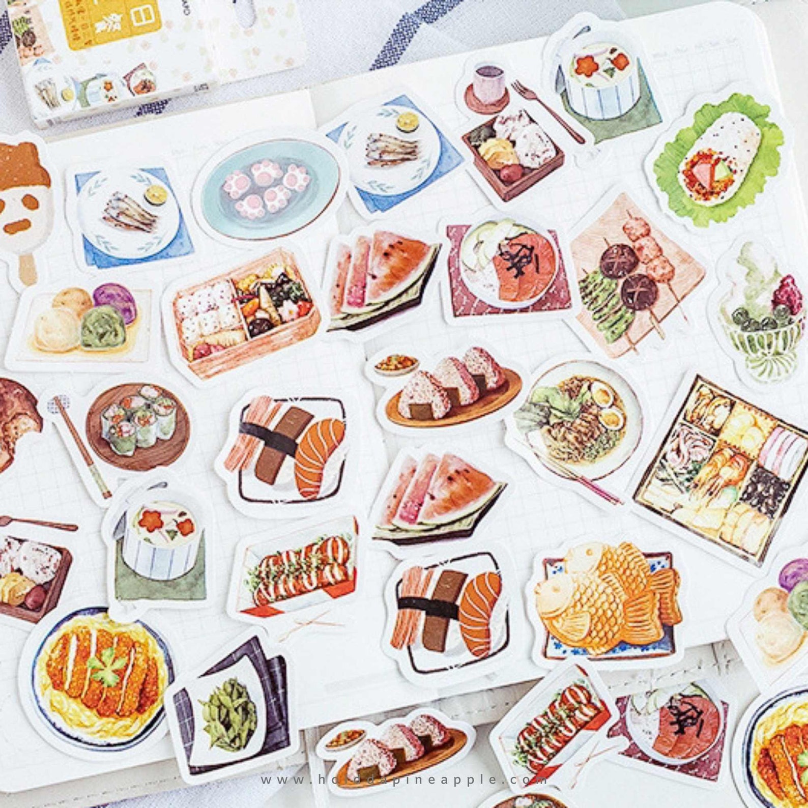 46 Pcs Yummy Food Stickers Bullet Journal Scrapbooking - Etsy
