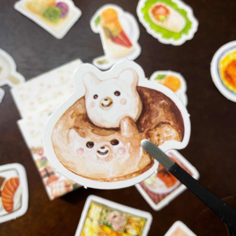 46 Pcs Yummy Food Stickers Bullet Journal Scrapbooking - Etsy