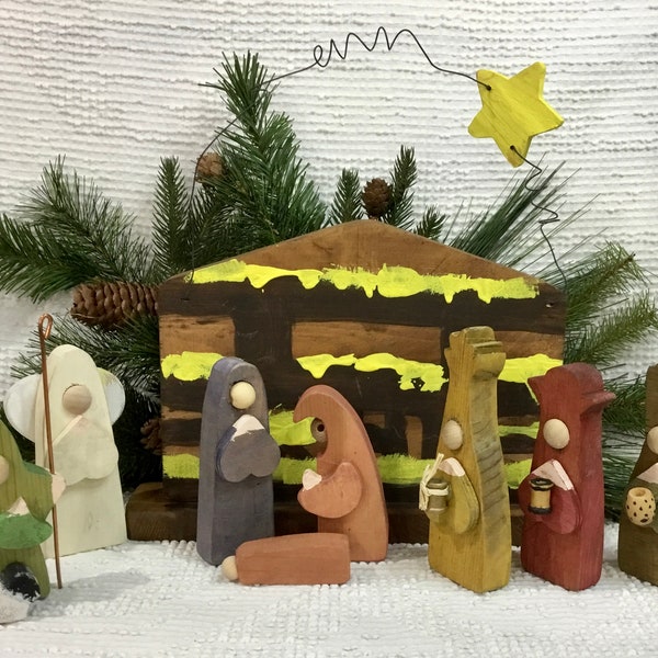 Primitive Nativity - Etsy