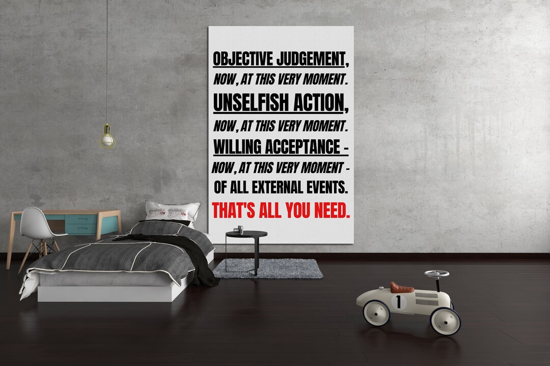 Marcus Aurelius Objective Judgement Now at This Very Moment, Quote From ...