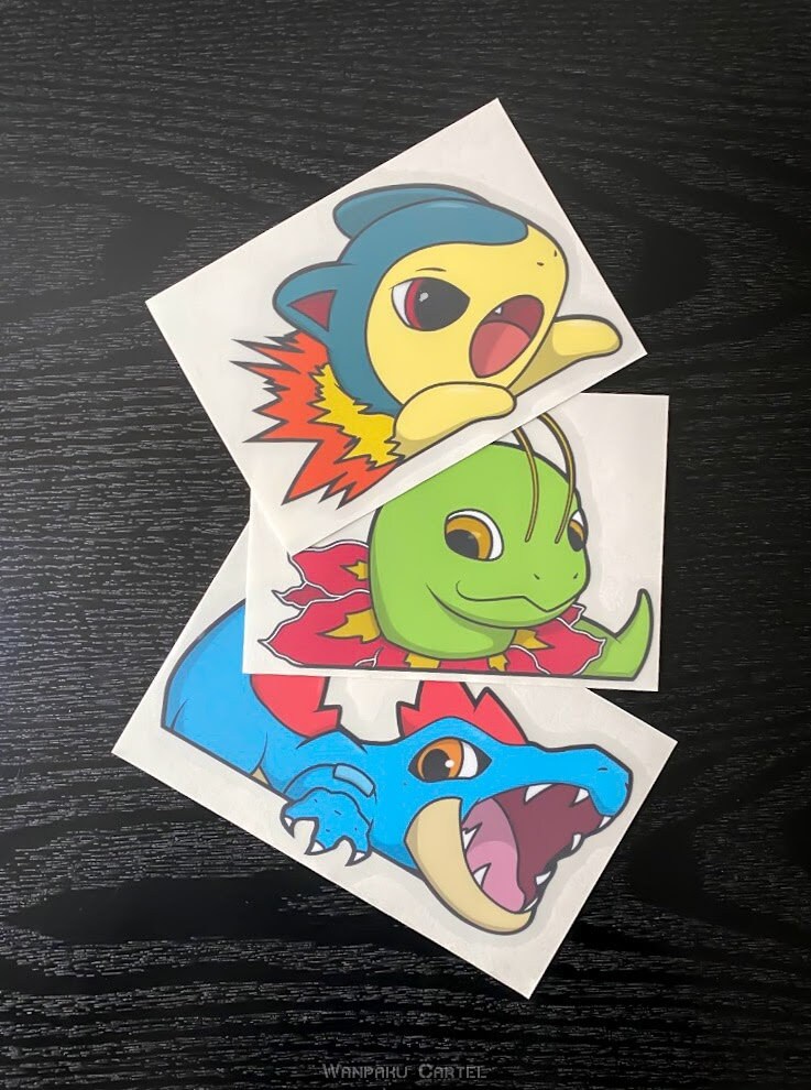 Pokemon Starters Decals - Etsy