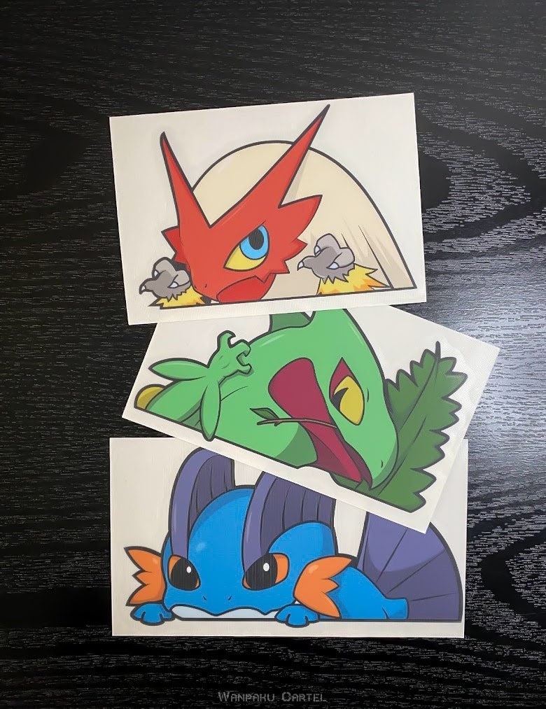 Pokemon Starters Decals - Etsy