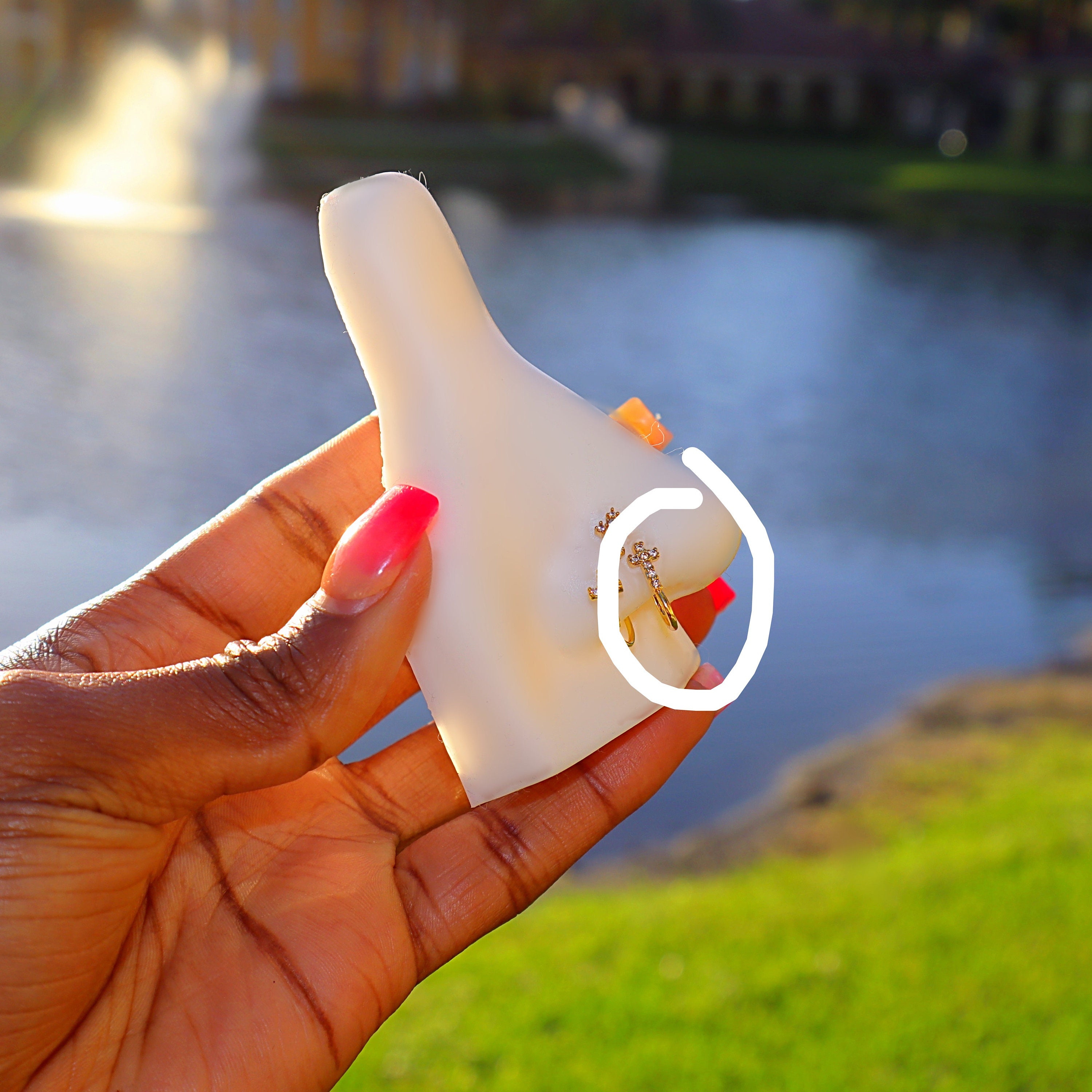 Fake Cross Nose Ring - Etsy