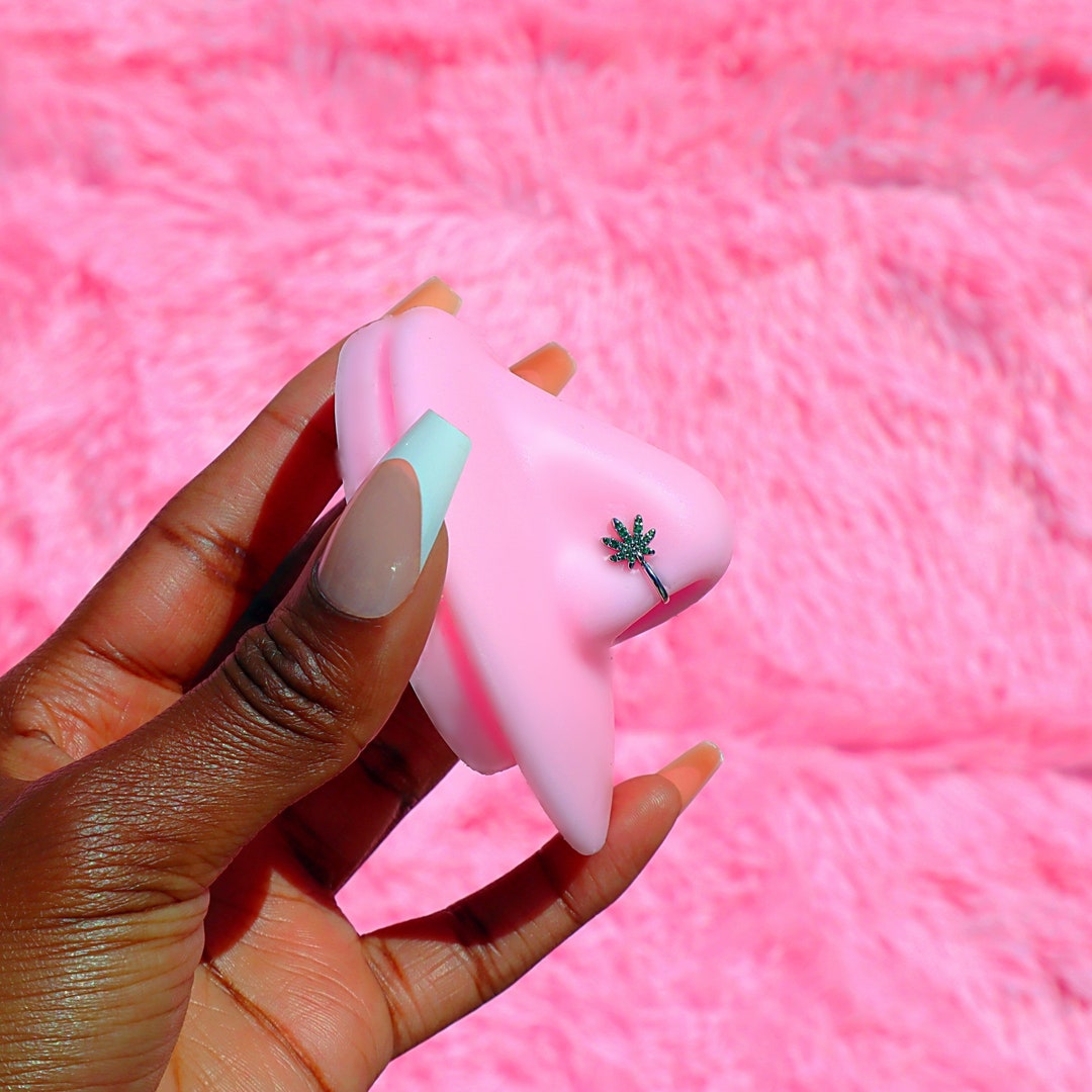 Fake Pot Leaf Nose Ring - Etsy
