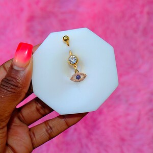 Evil Eye Belly Ring (wholesale) - Etsy