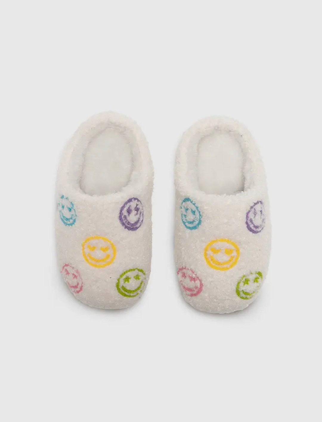 All Over Happy Slippers Kids - Etsy