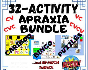 32-activity STUTTERING Bundle of BOOM Cards - Etsy