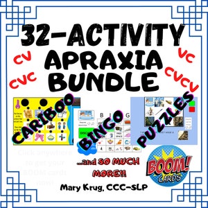 32-activity Animated APRAXIA Bundle of BOOM Cards! - Etsy