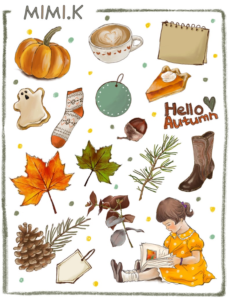 Autumn Sticker Goodnotes Sticker Fall Sticker Planner - Etsy Australia