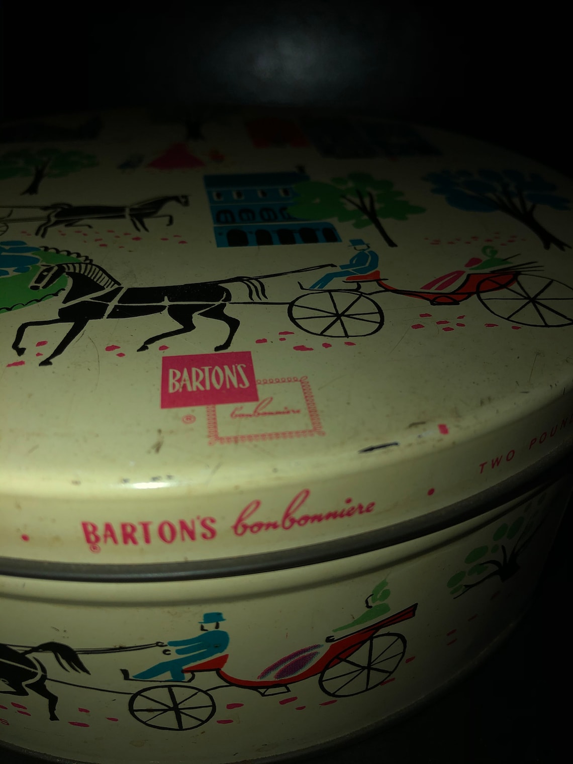 Vintage Bartons Candy Tin 1959 Retro Design Horse Carriage | Etsy