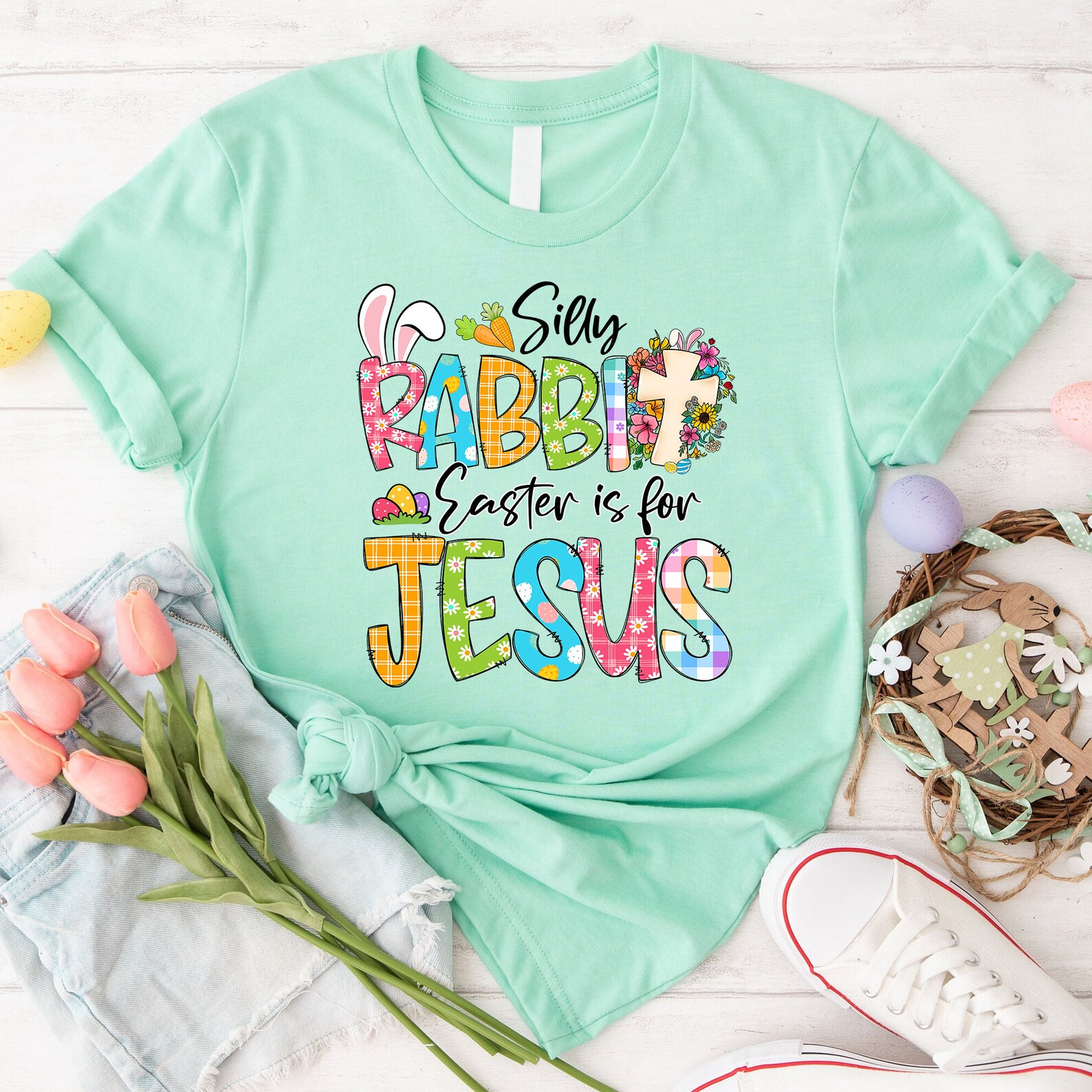 Funny Easter Shirt, Silly Rabbit Easter is for Jesus Shirt, Easter ...