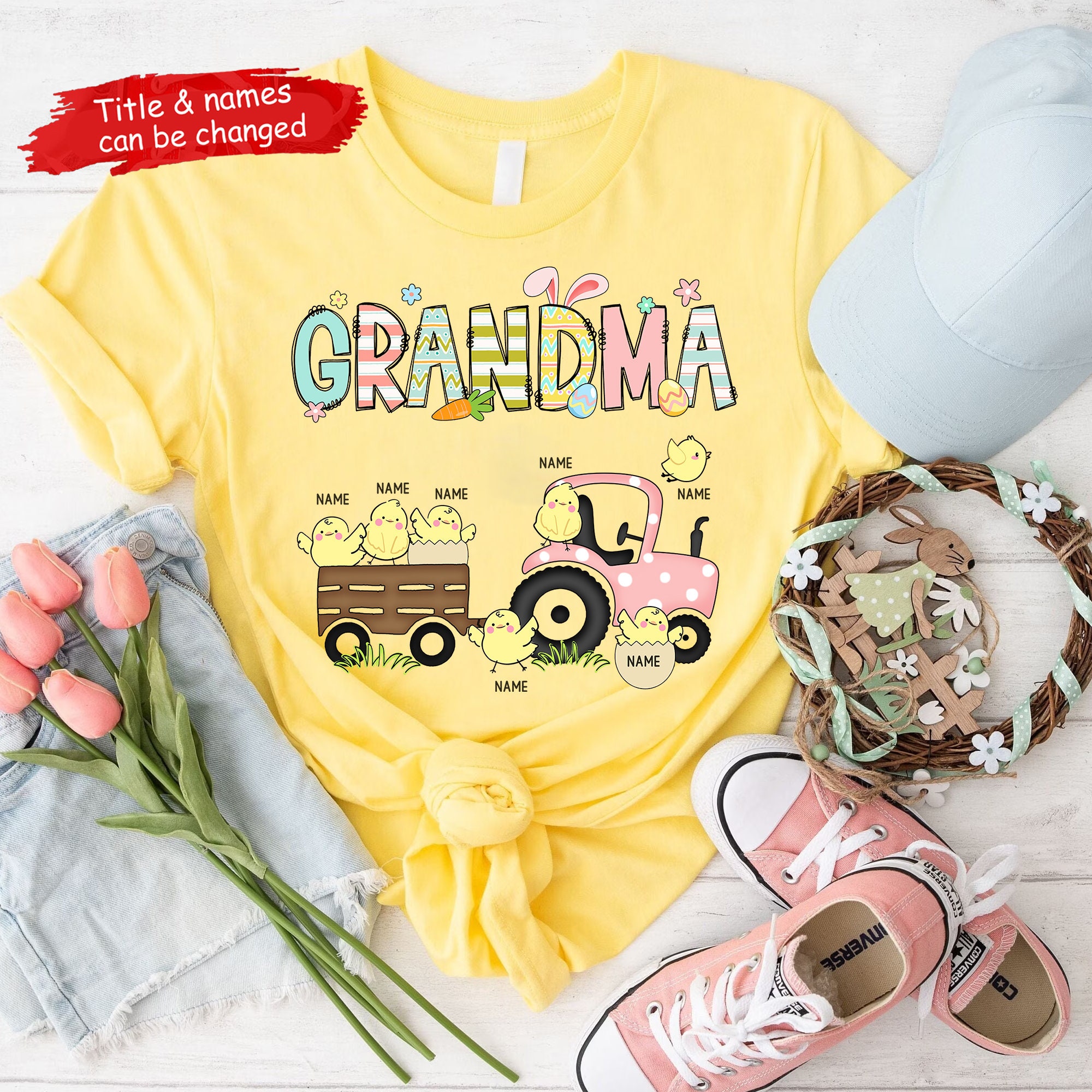 Personalized Grandma Easter Shirt, Mimi Eggs for Easter's Day, Easter ...