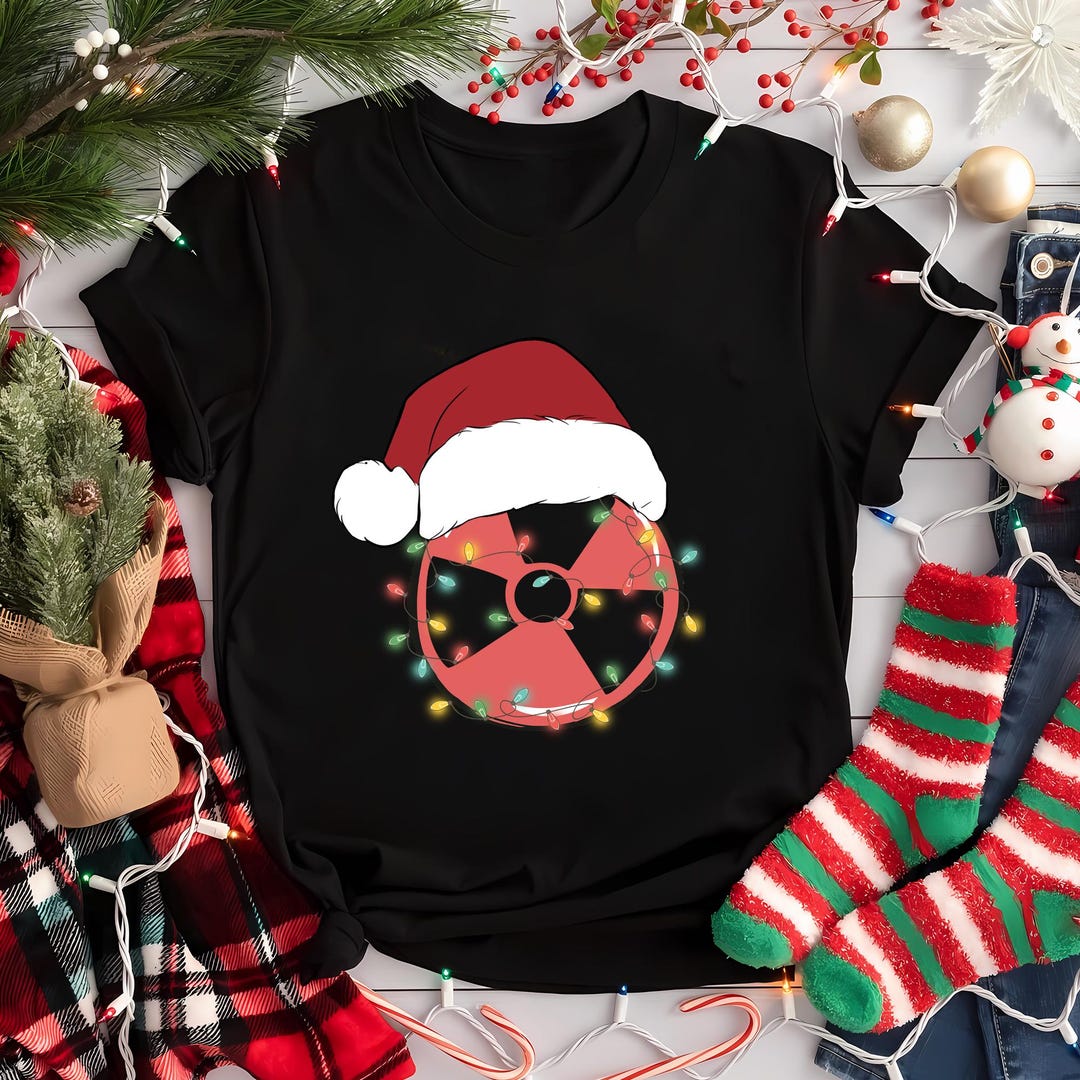Radiology Christmas Lights and Santa Hat Shirt, Radiology Tech Shirt ...