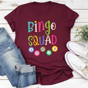Bingo Squad Shirt, Bingo Lover Shirt, Bingo Game Tee, Funny Bingo Shirt ...