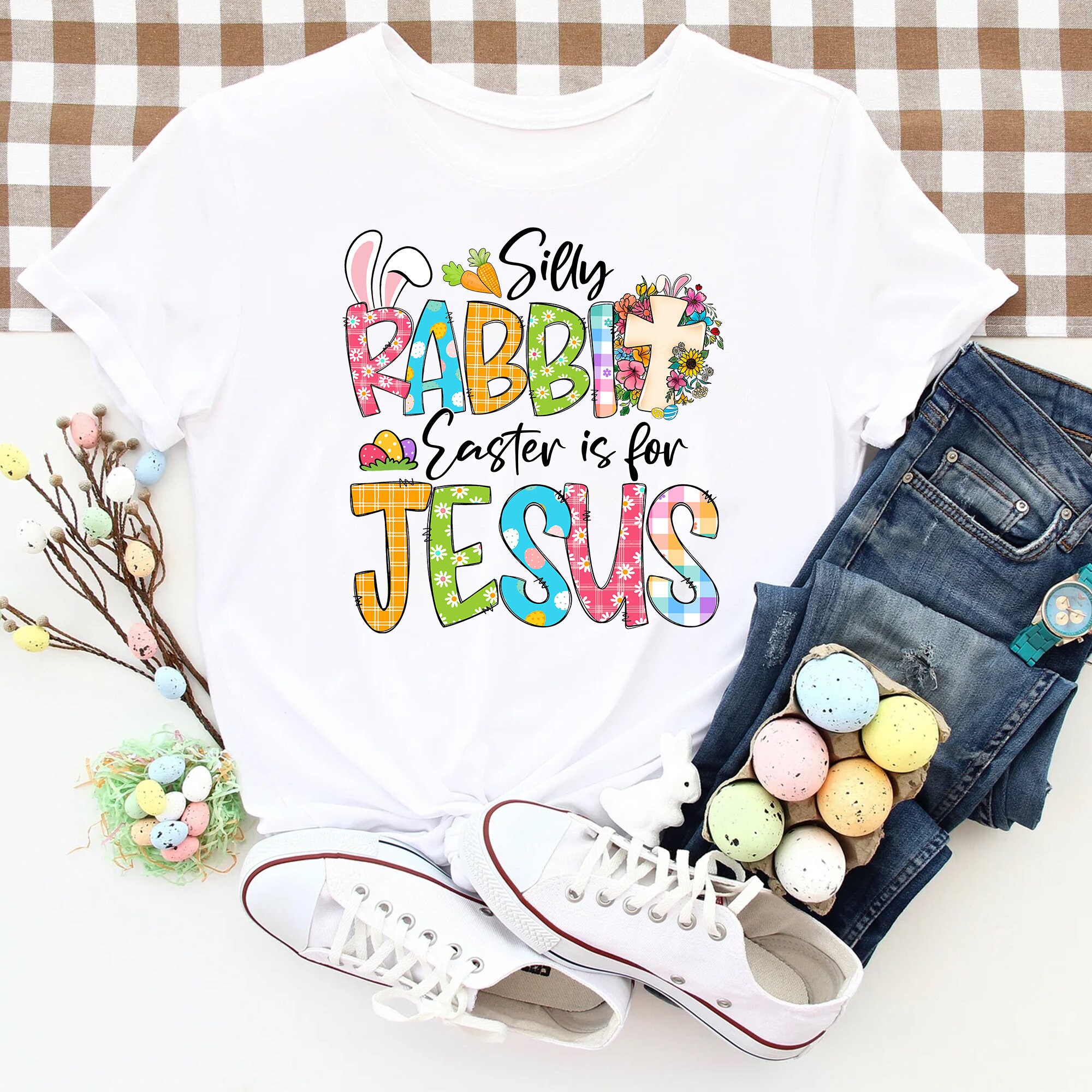 Funny Easter Shirt, Silly Rabbit Easter is for Jesus Shirt, Easter ...