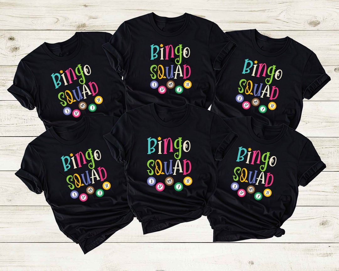 Bingo Squad Shirt, Bingo Lover Shirt, Bingo Game Tee, Funny Bingo Shirt ...
