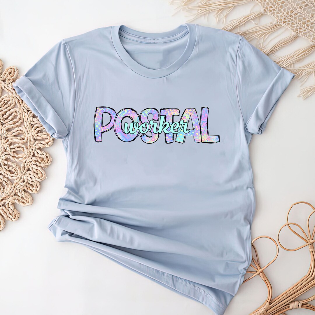 Postal Worker Pink Leopard Shirt, Mail Lady Shirt, Postal Worker Gift ...