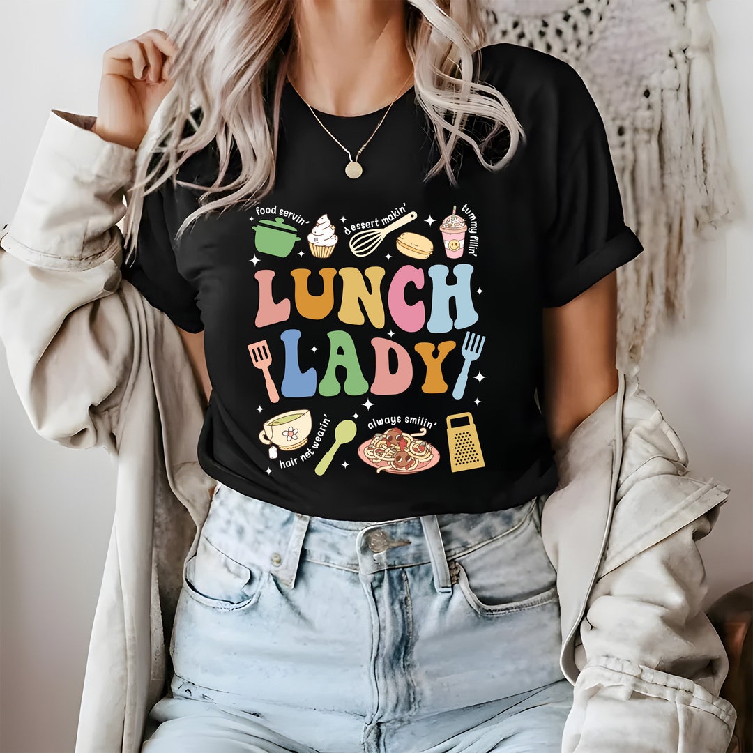 Lunch Lady Back to School Shirt, Retro Lunch Lady Tee, Lunch Squad ...