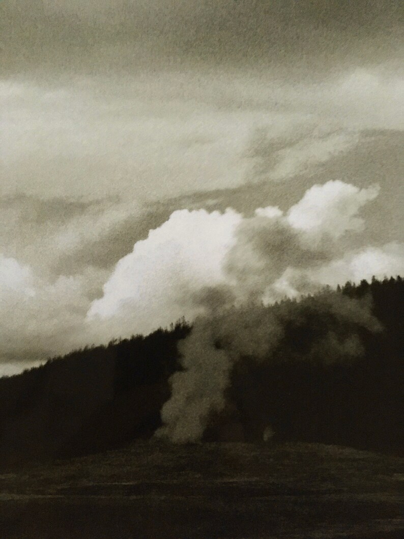 Yellowstone Geysers Photo - Etsy