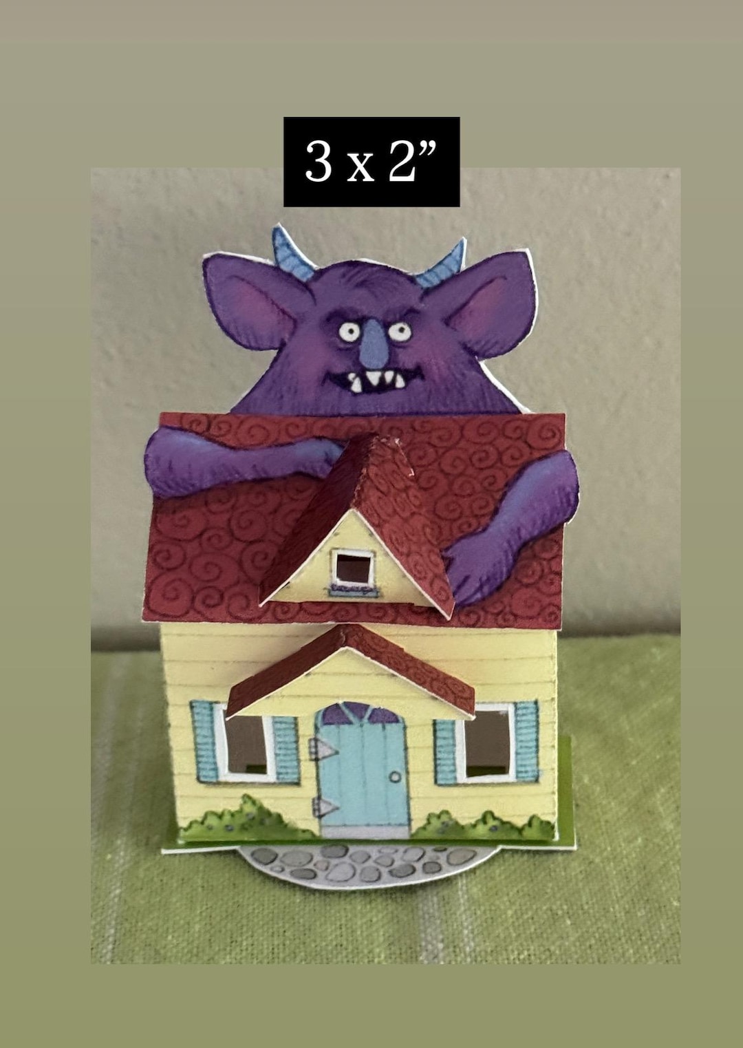 Mini Monster House by Artist Stefanie Eskander - Etsy
