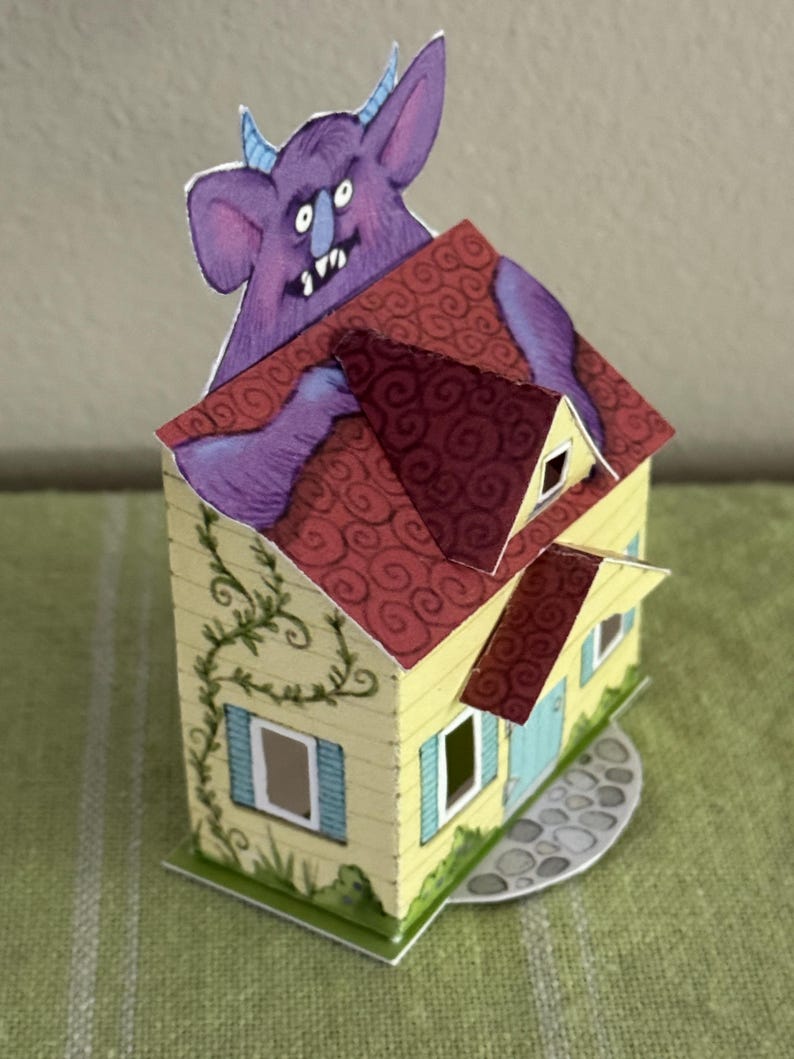 Mini Monster House by Artist Stefanie Eskander - Etsy