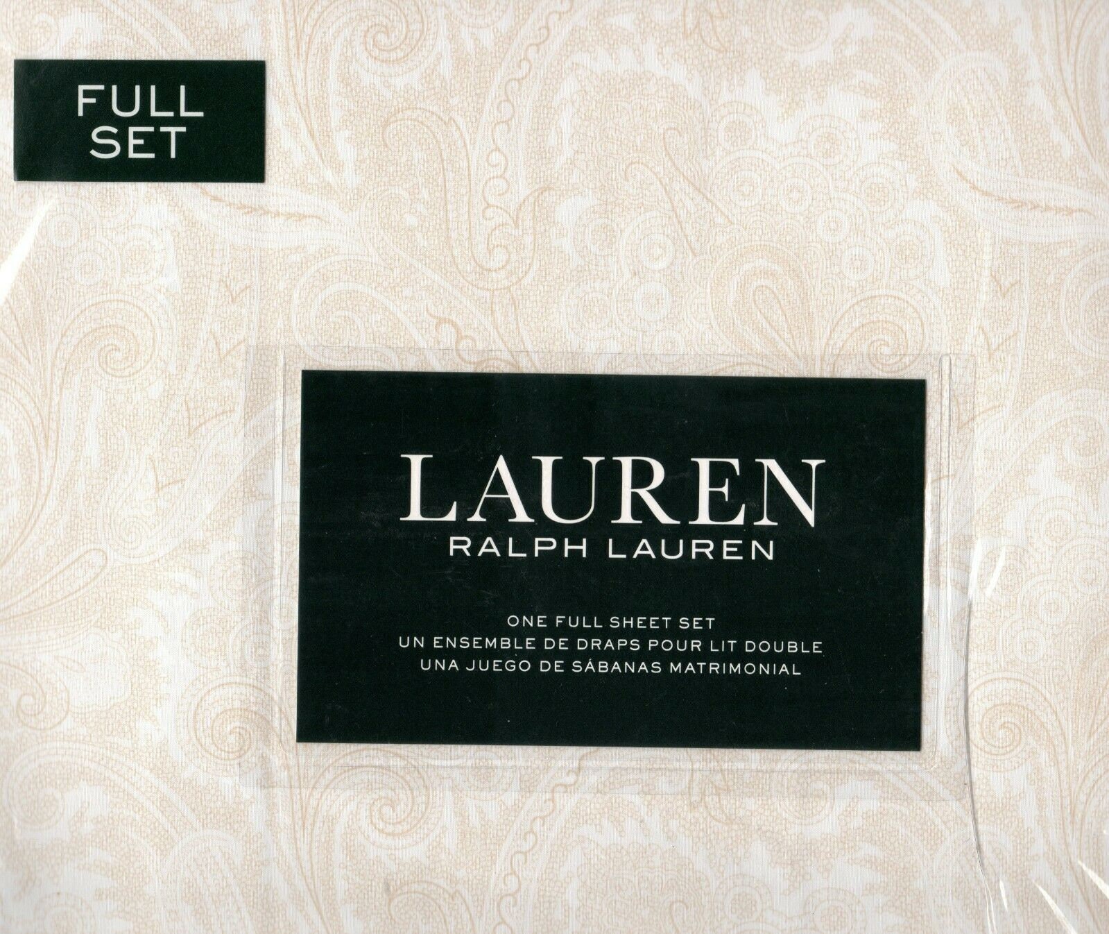 Brand New Ralph Lauren Full Size Sheet Set AARON PAISLEY - Etsy