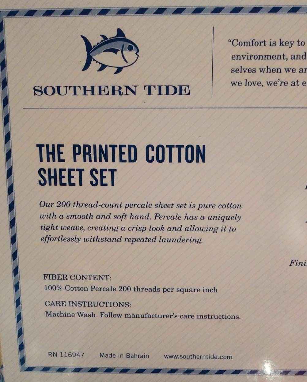 Brand New Southern Tide Skipjack King Size Sheet Set Color Pink - Etsy