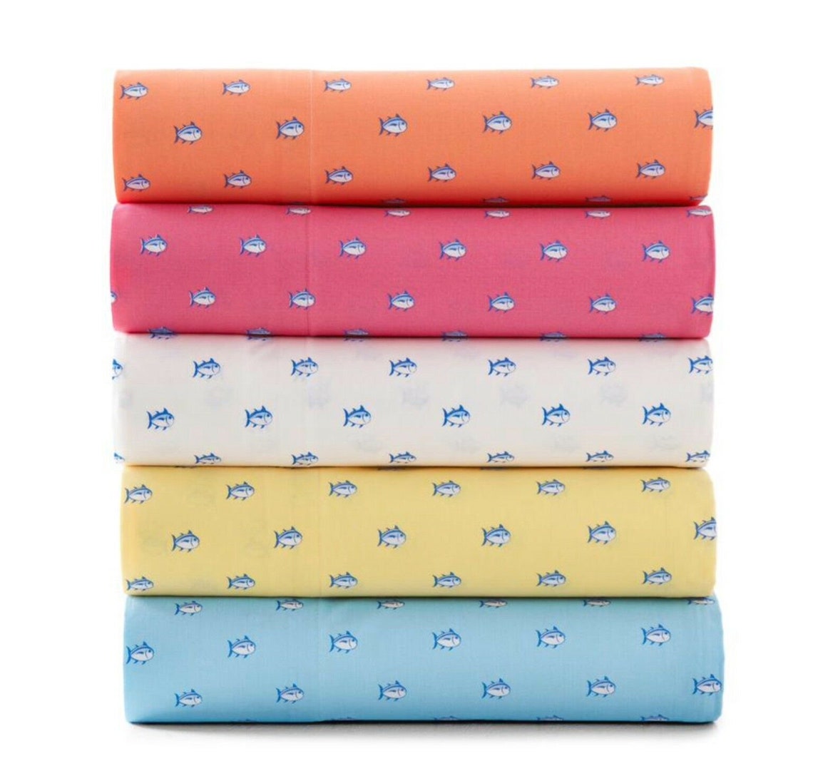 Brand New Southern Tide Skipjack King Size Sheet Set Color Pink - Etsy